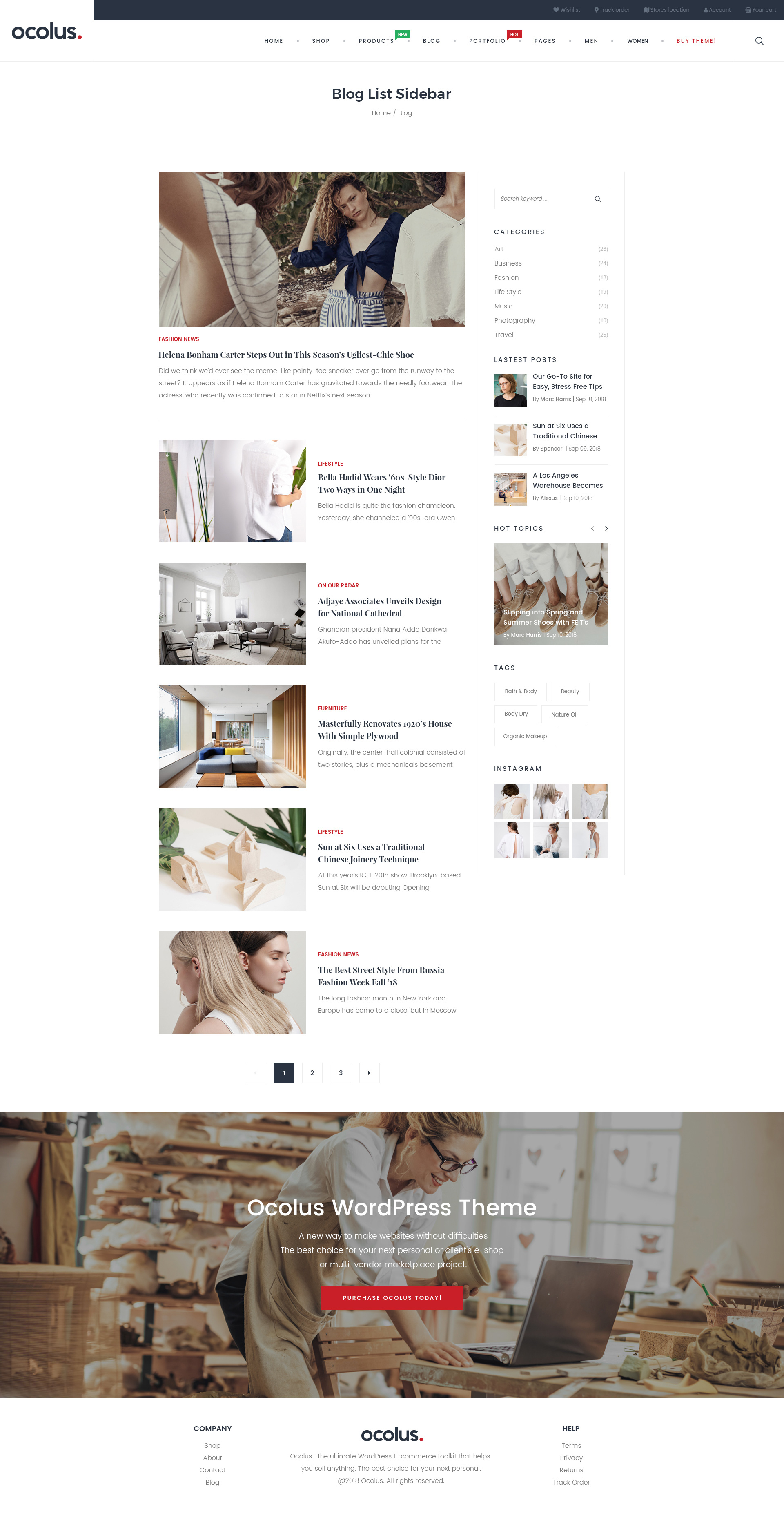 Ocolus - Creative & Modern Multi-Purpose eCommerce PSD Template by District_11